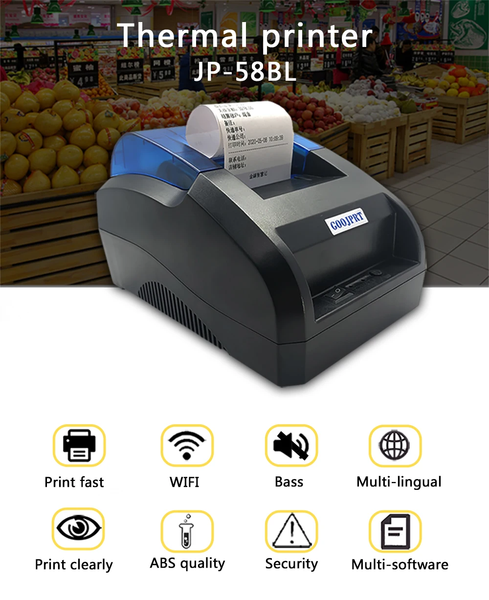 Phone Connection Receipt Printer Portable Series Receipt Printer for ...