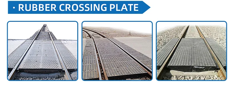 Railroad Rubber Crossing Board Railway Rubber Rail Pad Slab Elastic ...