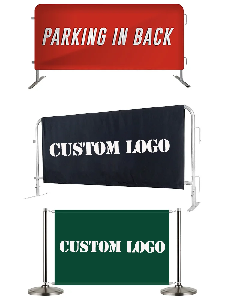 Custom Outdoor Events Vinyl Barrier Barricade Fence Control