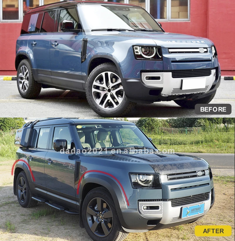 High Quality Glossy Black Surface Wide Defender Wheel Arch for Land ...