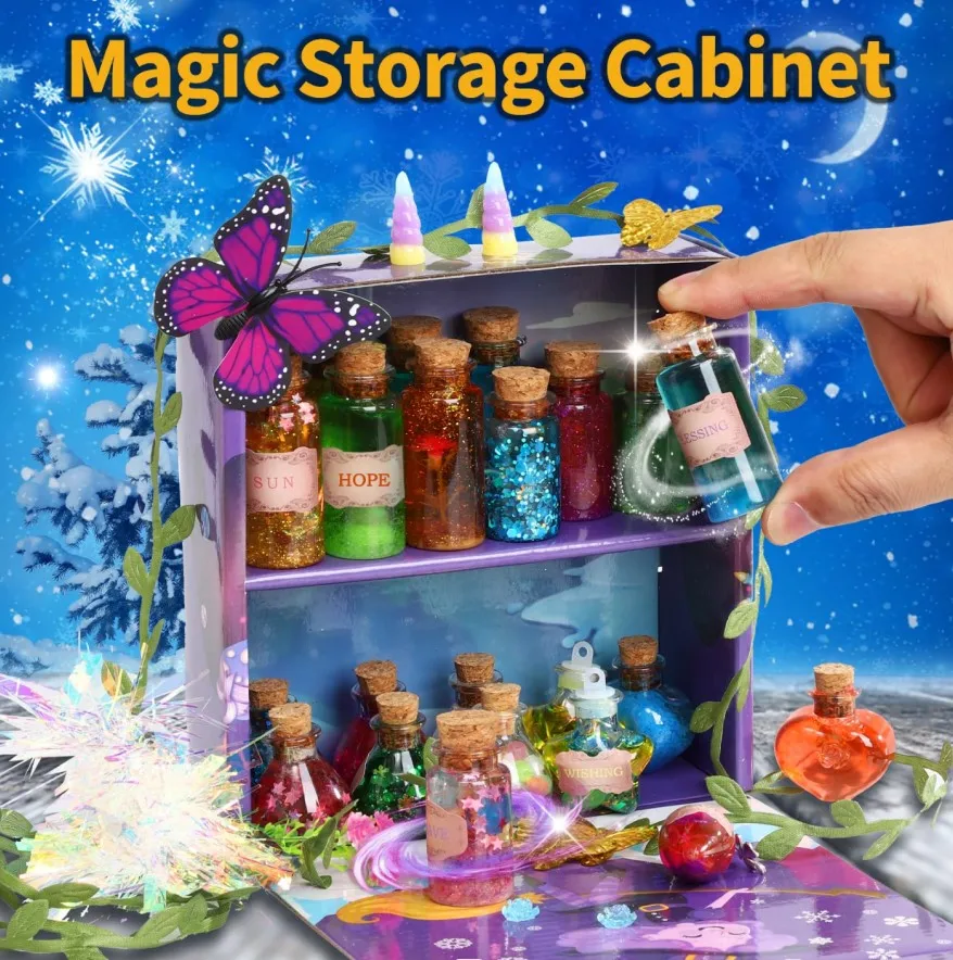 Freezing Magic Potion Kits for Kids - DIY Make 24 Bottles, Creative Craft Set for Fun Birthdays ...