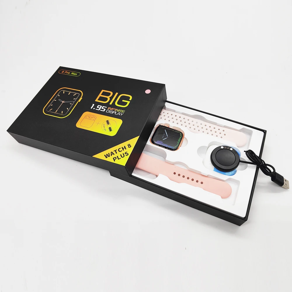 Factory 8 Pro Max Smartwatch 2 In 1 With Earphone 1.95 Inch Sports ...