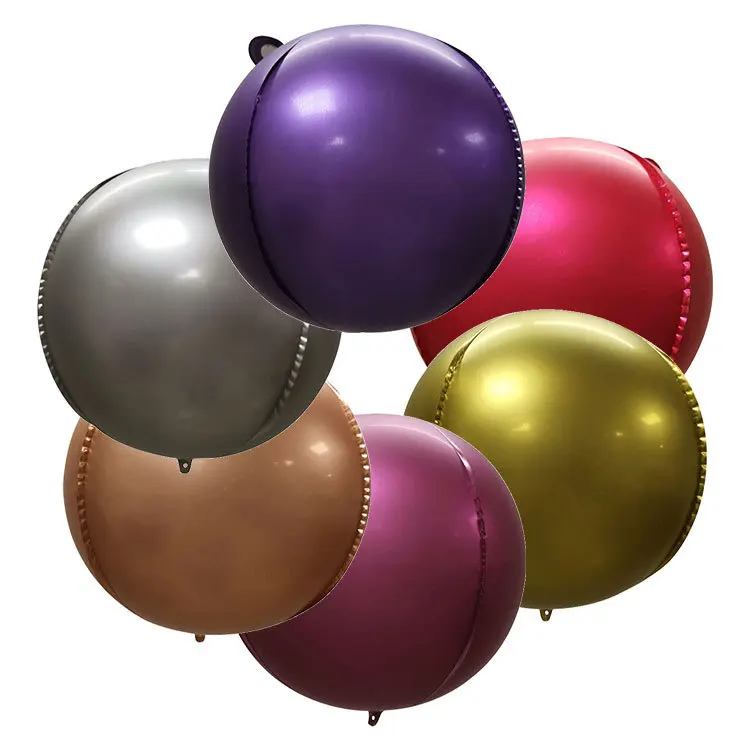 22 Inch Birthday Large Helium Mylar Sphere Balloons Garland Metallic ...