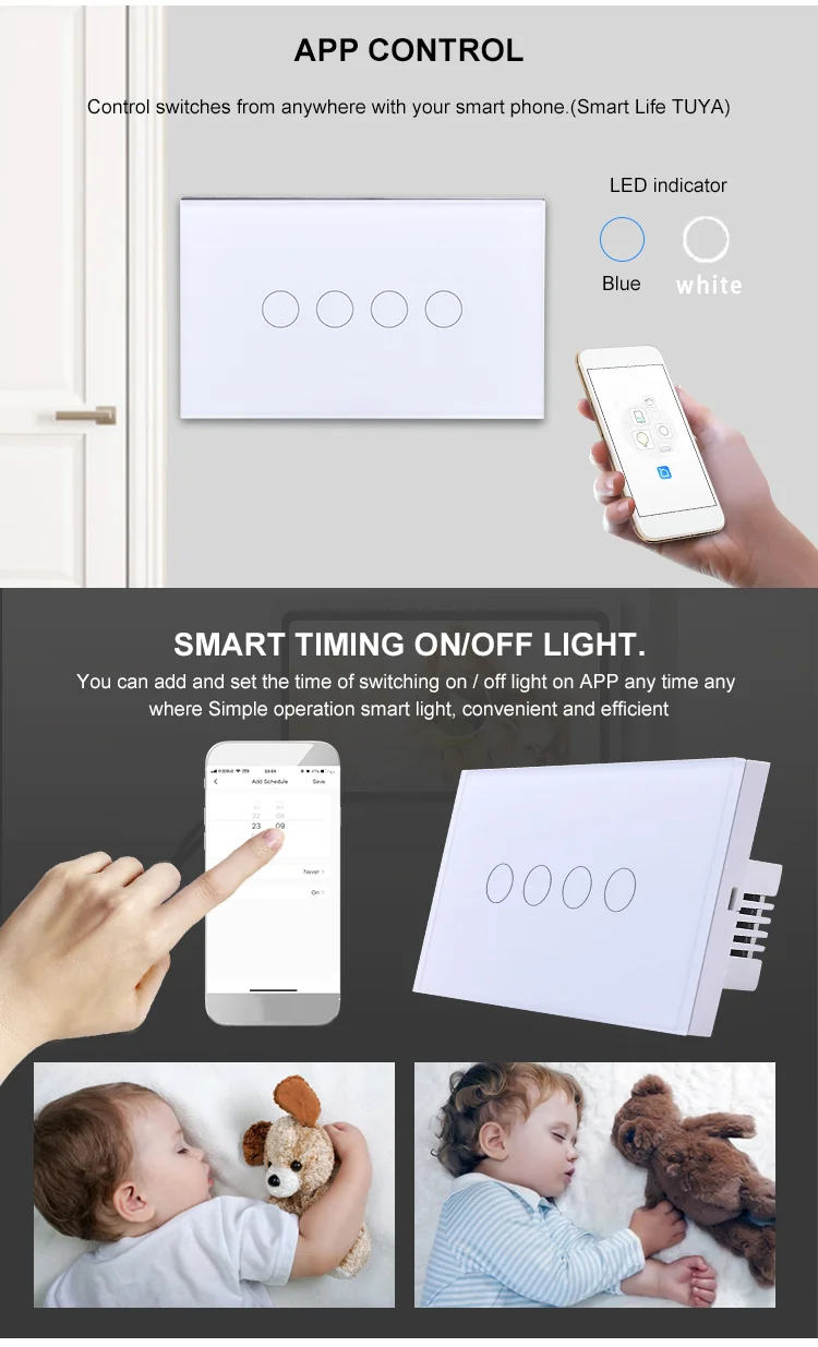 Smart Home Tuya Wifi Smart Switches - Reliable & Versatile
