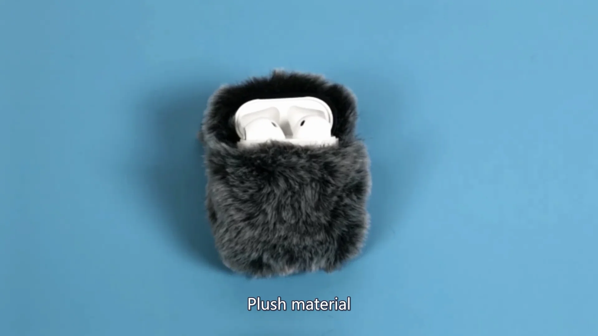 Cute Rabbit Lovely Fluffy Bunny For Airpods 1/2 Wireless Earbuds Case ...