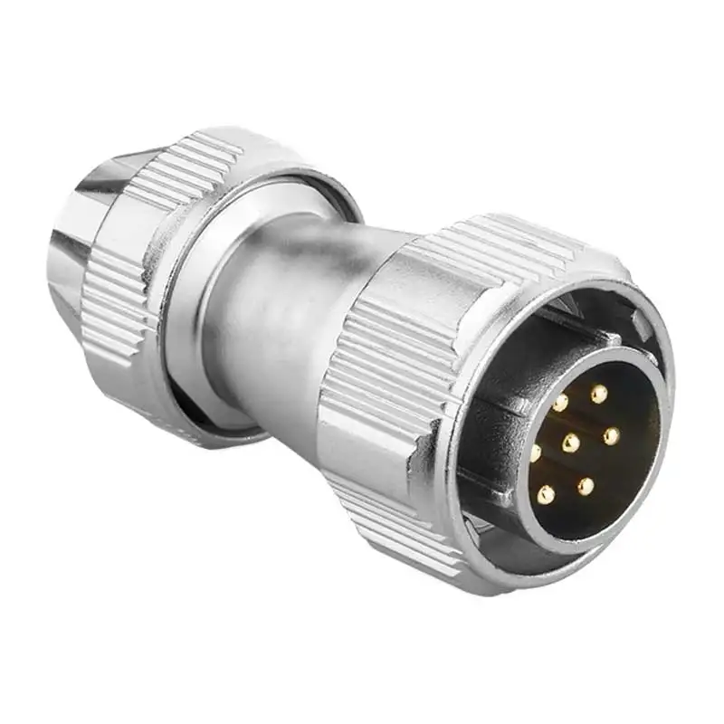 Oswell Waterproof 7 Pin Circular Power Connector 7pin Metal Connector ...