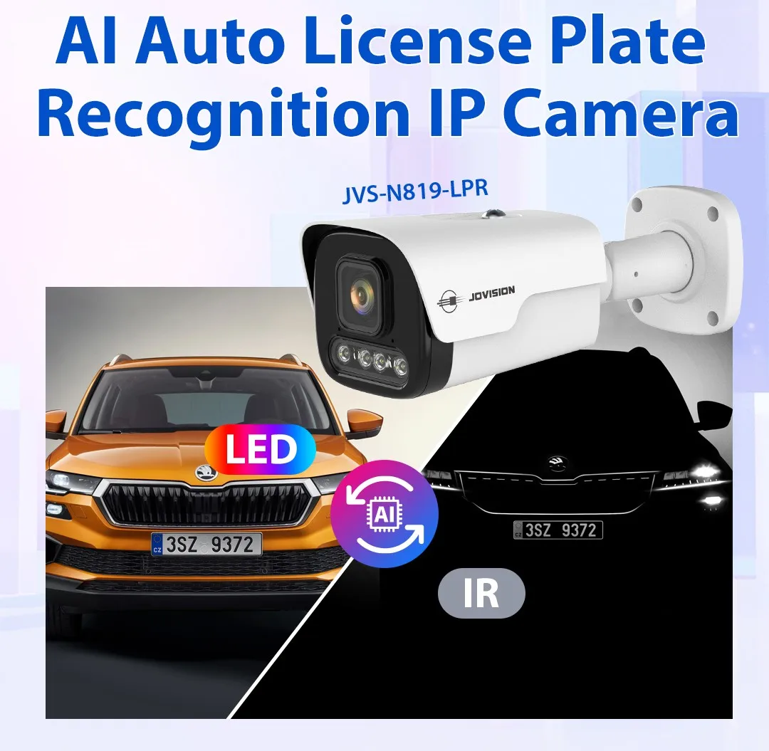 8MP Motorized Zoom N819-LPR LPR Camera Full-Color Night Vision SD Card ...