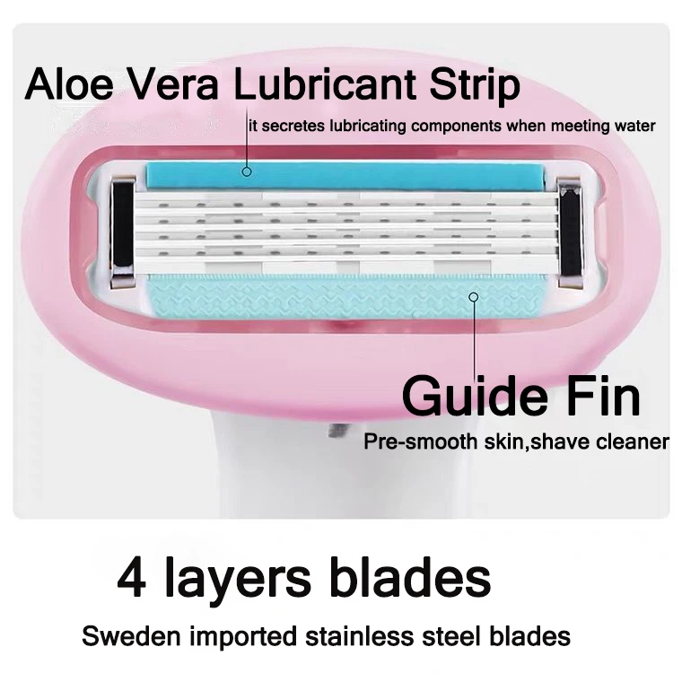 Anti-clogging Personal Trimmer Hypoallergenic Female Shaver Precise 4 ...