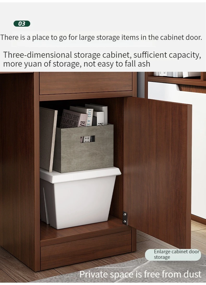 Household Utility Desktop Computer Desk Modern Office Desk and Chair ...