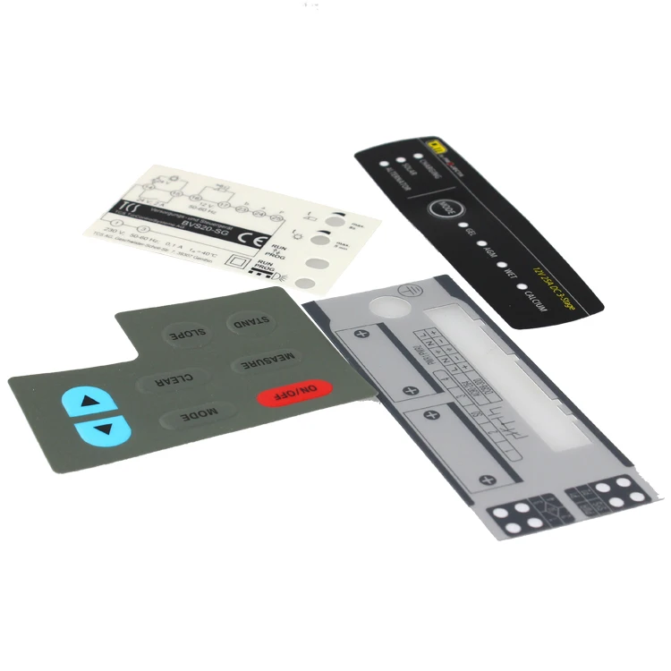 Custom Adhesive Polycarbonate Pc Panel Label Lameplate Overlay Graphic ...