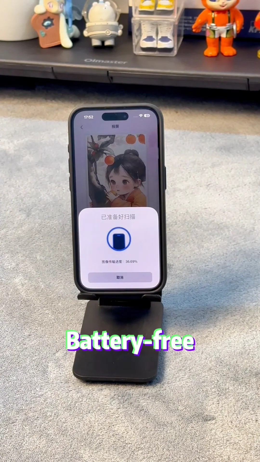 Luxury Nfc Smart E Ink Screen Display Mobile Phone Case Cover For ...