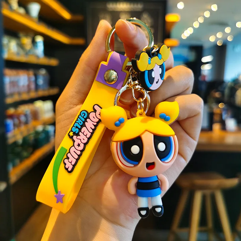 Botu Custom Gifts The Powerpuff Girls Keychain Kawaii Anime Cute ...