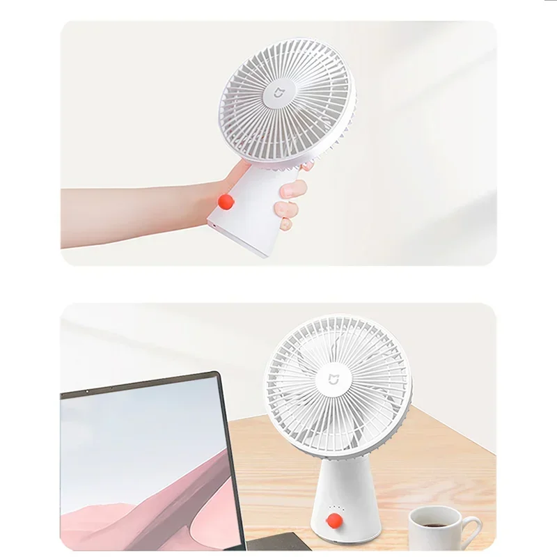 Xiaomi Mijia Portable Desk Fan Usb Rechargeable Handheld Mini Electric ...