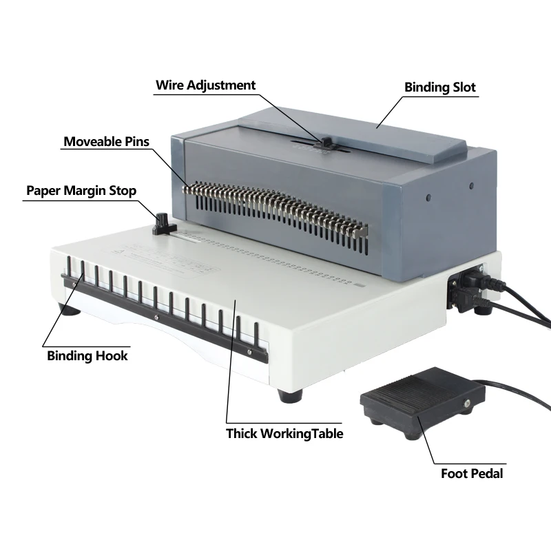 Wholesale A4 Paper Electric Wire Binding Machine Book Binder with ...