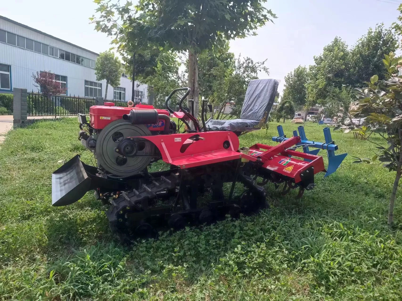 Power Tiller Riding Crawler Tiller Agriculture Three Plow Furrow Plough ...