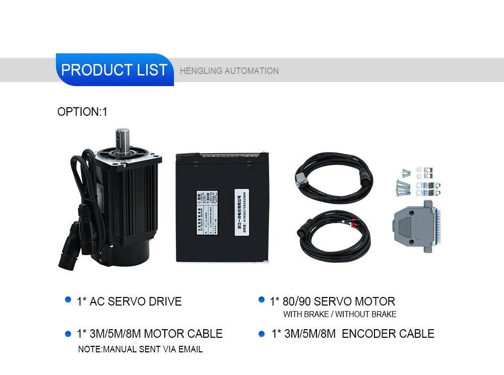 HLTNC 750w 3A 220v 2.4N 3000rpm Servo Motor for CNC Machines