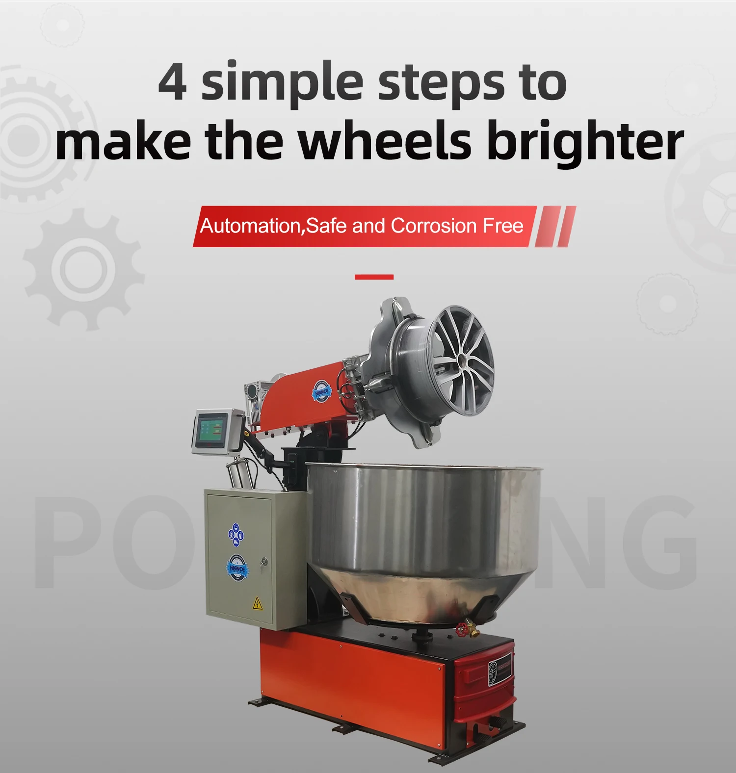 High Efficiency Rotary Wheel Polisher - Vibration Machine