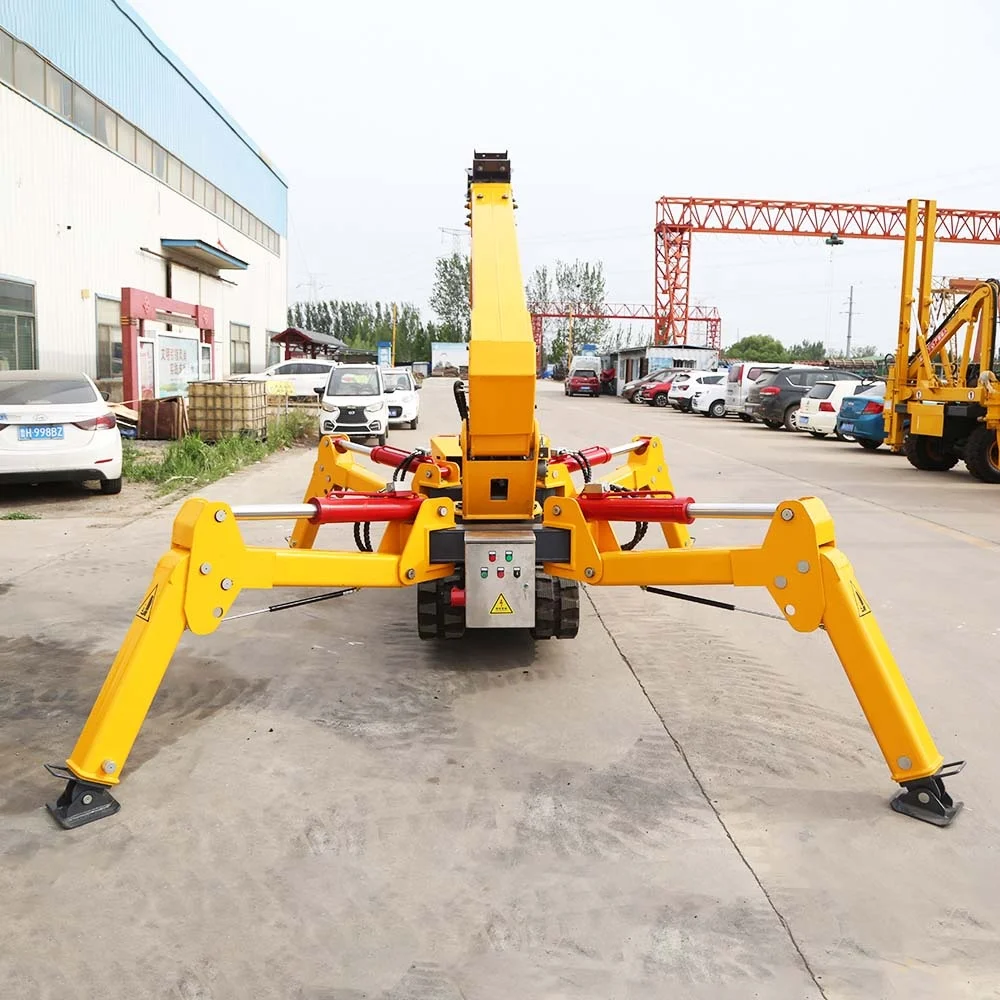 Heavy Duty Mini Spider Crawler Crane Elevator Hoist Glass Curtain Wall ...