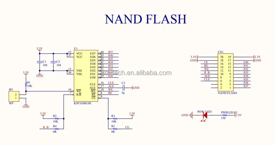 Taidacent K9F1G08U0D 1G poco controlador de módulos de memoria Flash ...