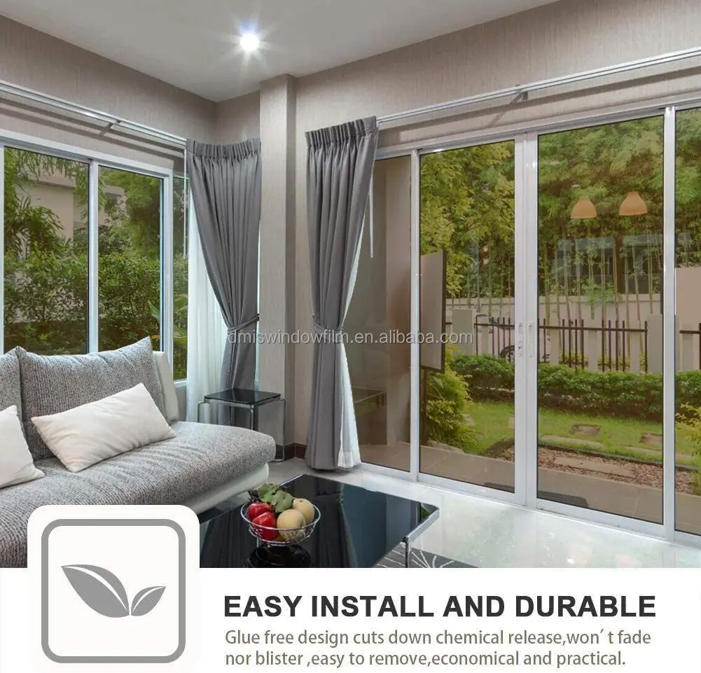 Heat Reflective Uv Protection Film Window Privacy Tint Film Decorative ...