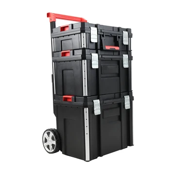 Vertak Hand Trolley Stackable Tool Box Set Iron And Pp Plastic Mobile ...