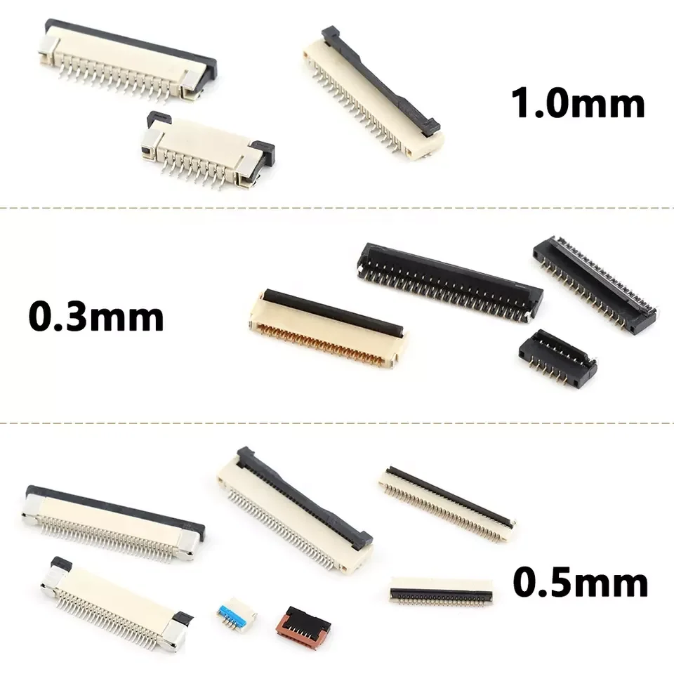0.5mm Pitch Fpc Connector Horizontal SMT Bottom Contact 4~50pins 0.5mm ...