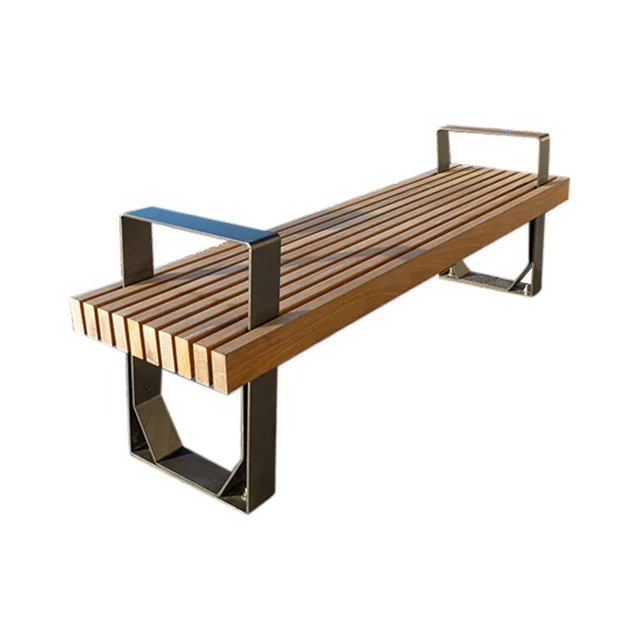 Outdoor Garden Park Patio Solid Wood WPC Bench by Haoyida