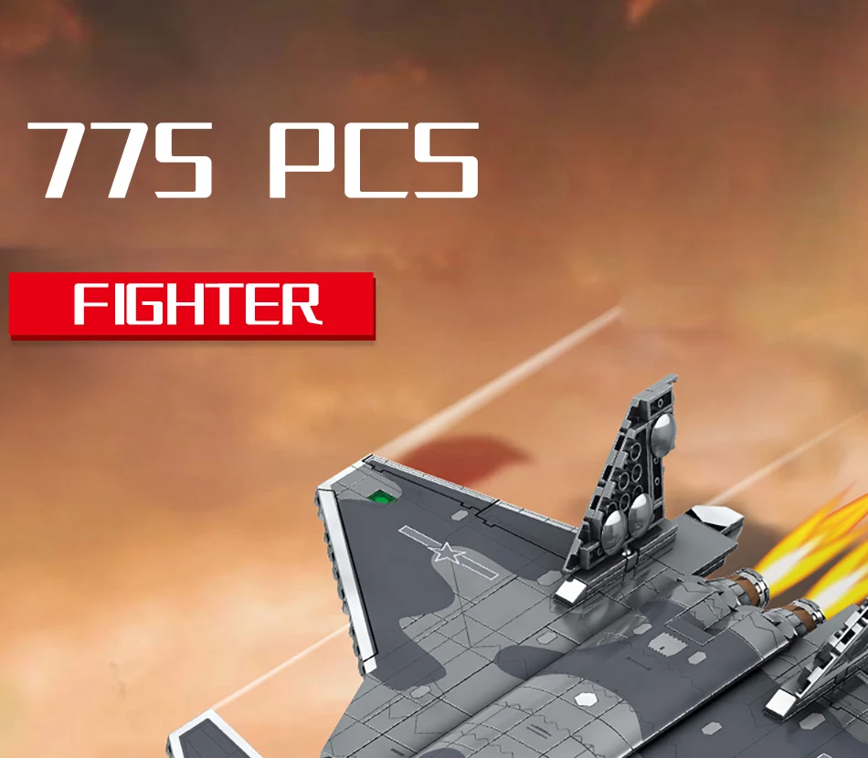 Free Shipping Ukboo 775pcs F-20 Fighter Ideas High-tech Air Force ...
