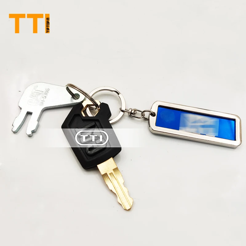 8h-5306 7n0718 7n0719 Key Switch Ignition Key Chain For Caterpillar ...