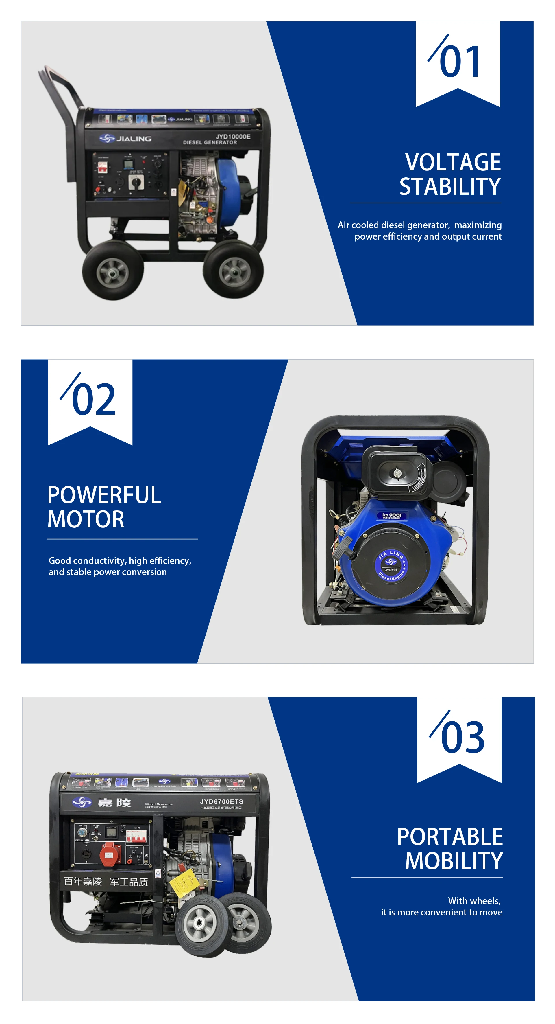 7.5kw Diesel Generator with Wheels - Reliable Power Source