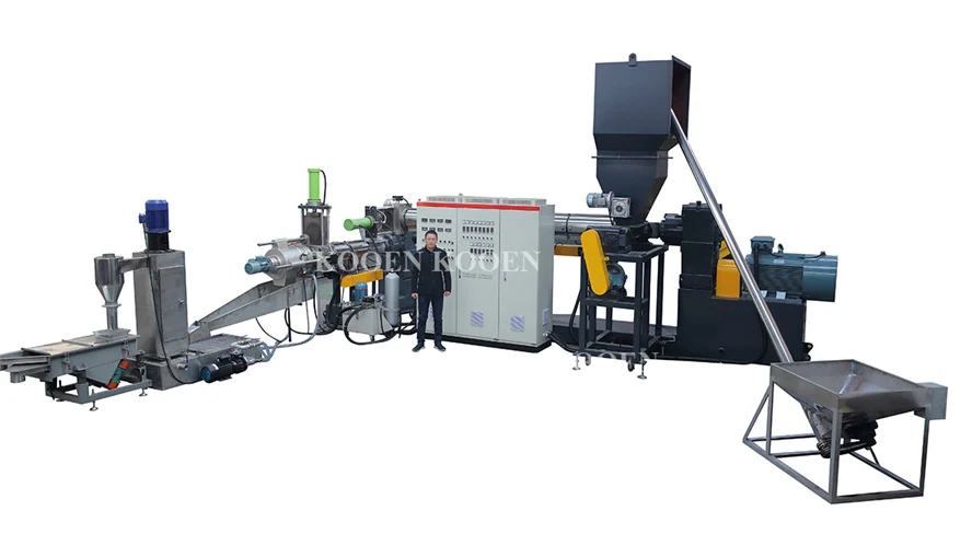 Plastic Recycling Pelletizer Machine Pe Pp Plastic Film Bag Pellet ...