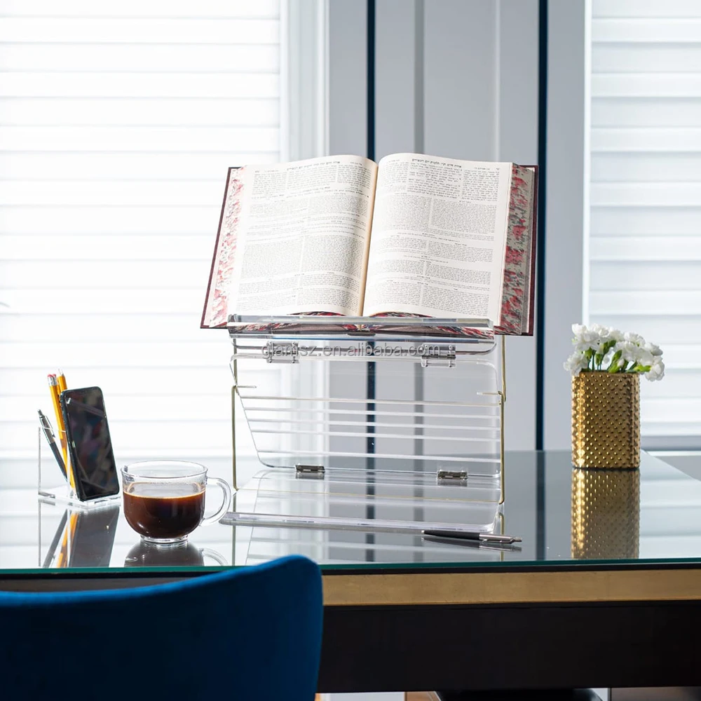 Custom Judaica Table Top Foldable Quran Display Shtender