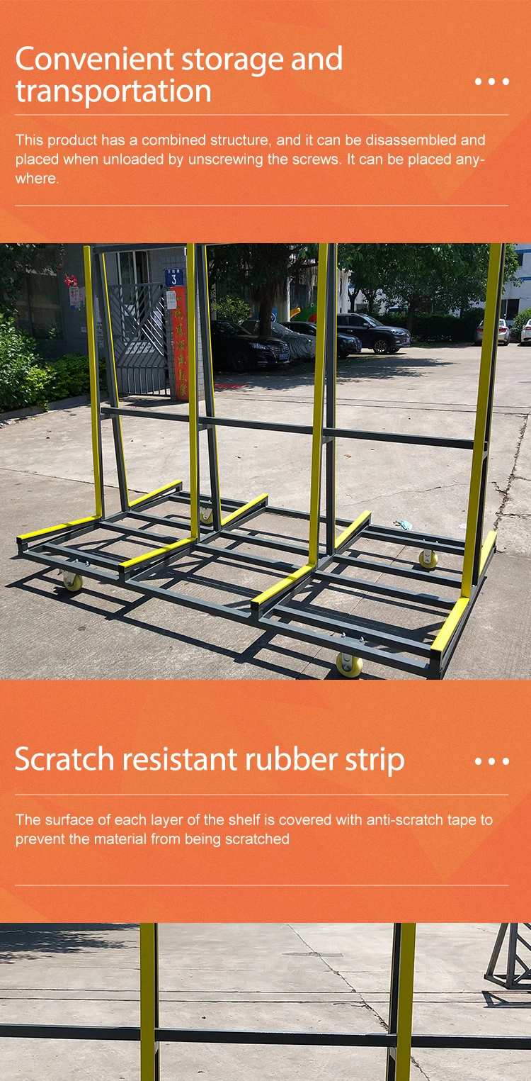 Loading 1000 kg Large Glass Transport Cart a Frame Rack for Glass and ...