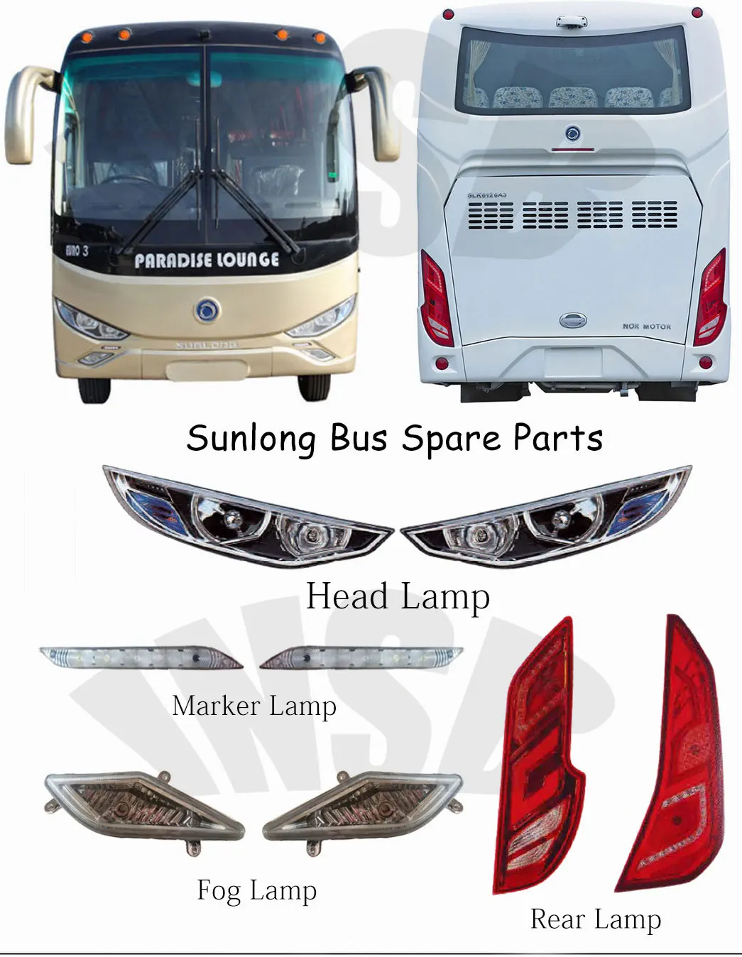 Alibaba.com: Sunlong Bus Head Lamp Front Head Light, Chinese Brand Bus ...