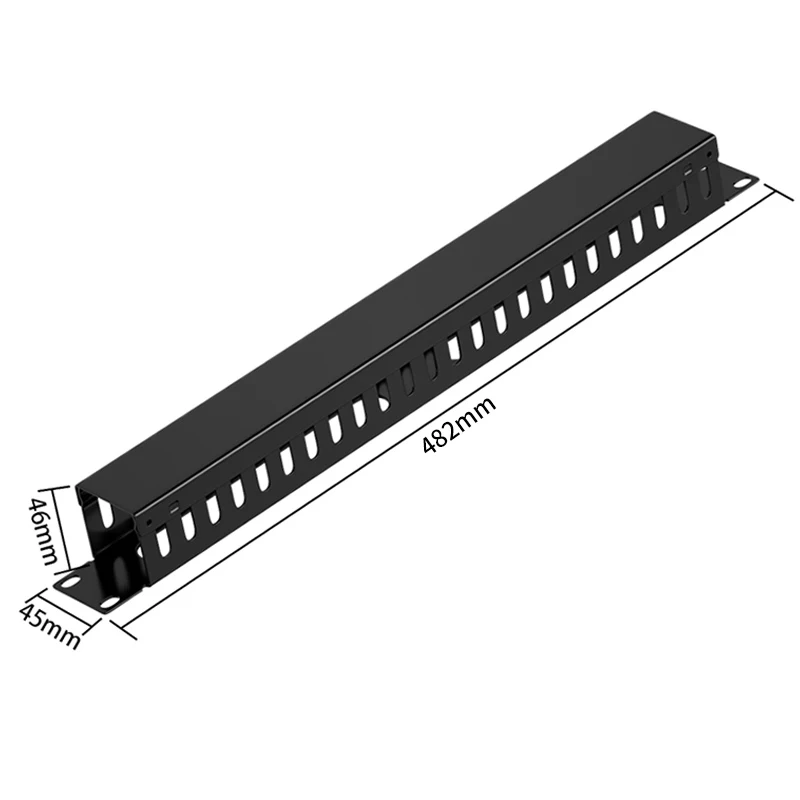 Blank Patch Panel 24 Port Cat5e Network Cable Management Kits 19 Inch ...