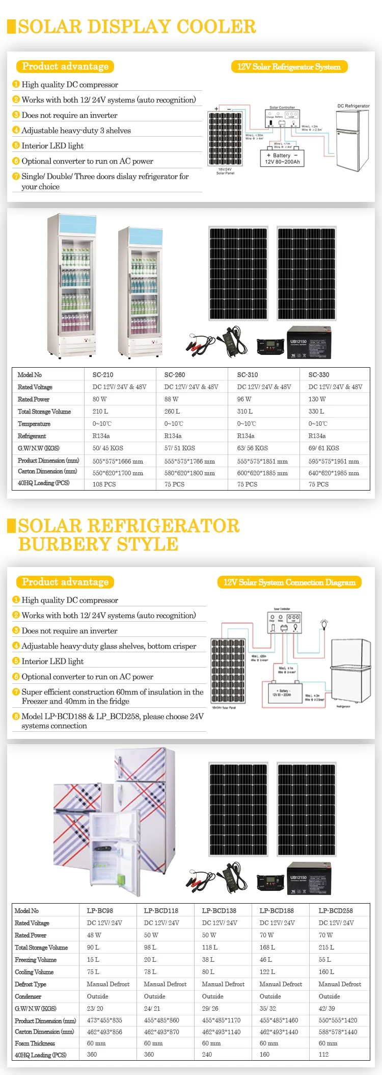 100L-700L 12v Solar Power Chest Freezer - Portable & Efficient