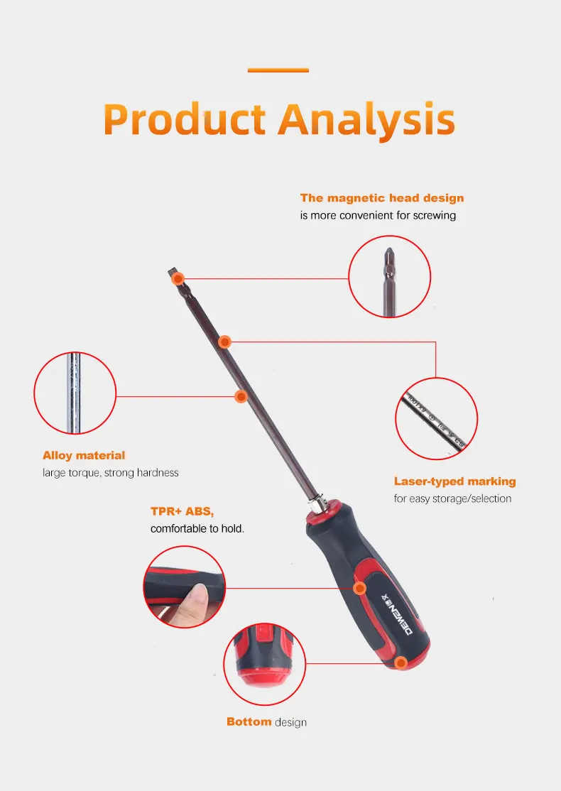 DEWENChina FactoryAutomatic Screwdriver Pp Hand Hex Torx Head Screw ...