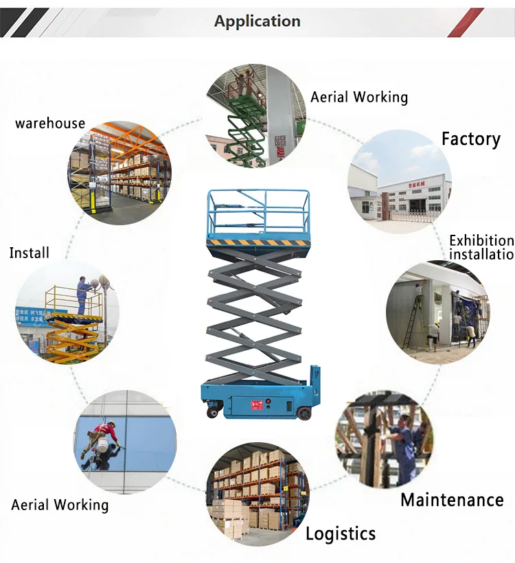 Drivable Electric Industrial Lightweight Self-propelled Mobile Scissor ...