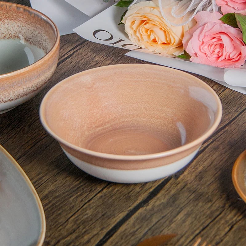 Vintage Style Glazed Crockery - Elegant Dinnerware Set