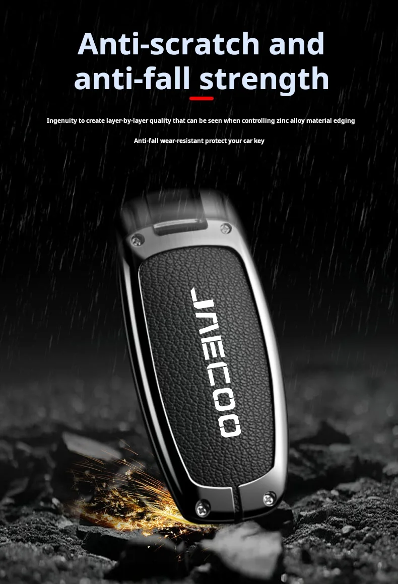 Metal Key Bag Case for JAECOO Car - Key Holder for Chery Tigress J8/J7 ...