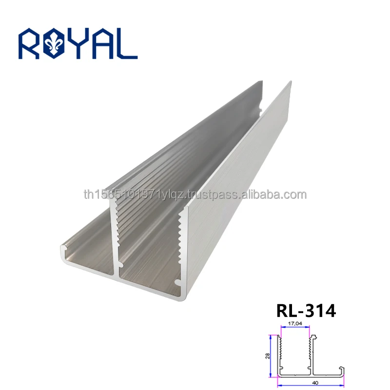 Aluminum Fence Channel Bar Profile Extrusion For Louver Slat F H U ...