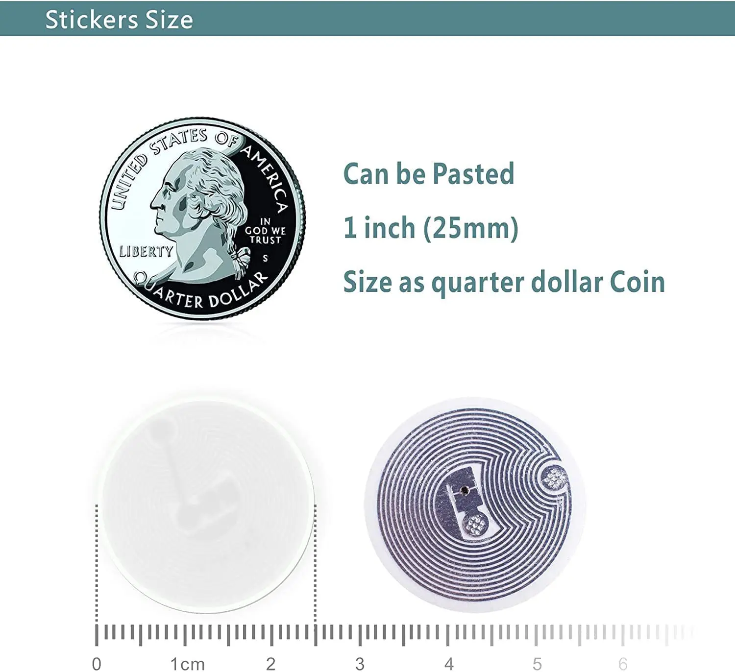 SUNLANRFID Waterproof Passive Anti Metal NFC Sticker Tag