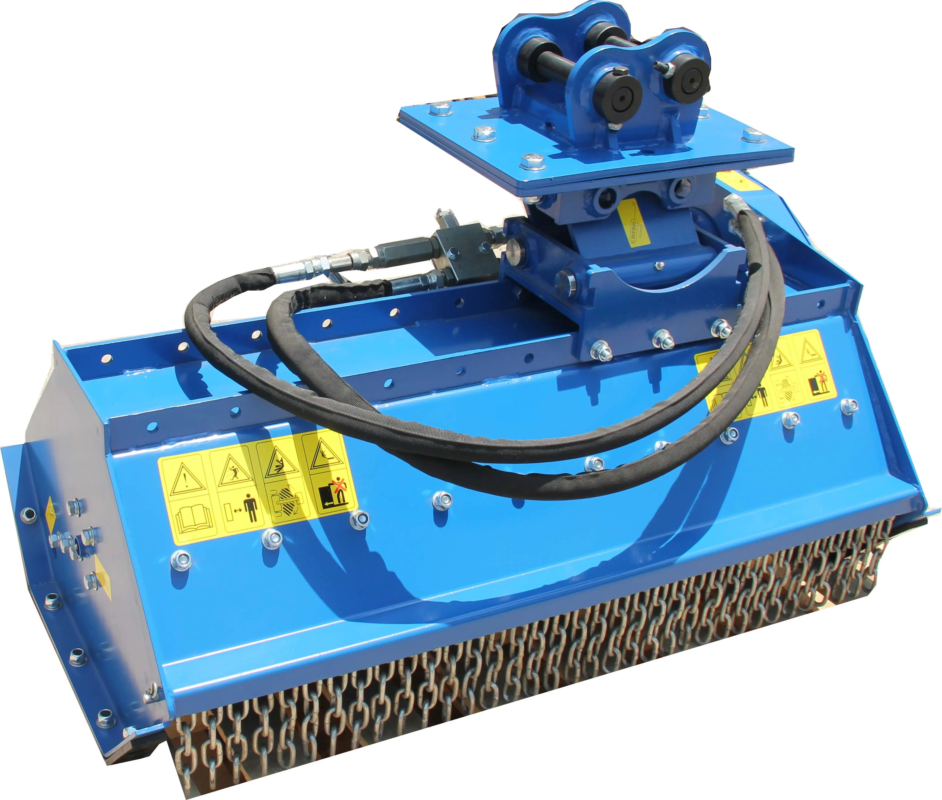 Excavator Flail Mower Mini Skid Steer Brush Cutter with Motor Bearing ...