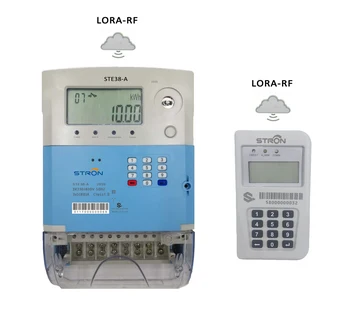 Sts Split Keypad 3 Phase Digital Energy Meter Prepaid Lora-rf Module Electricity Meter With Ciu ...