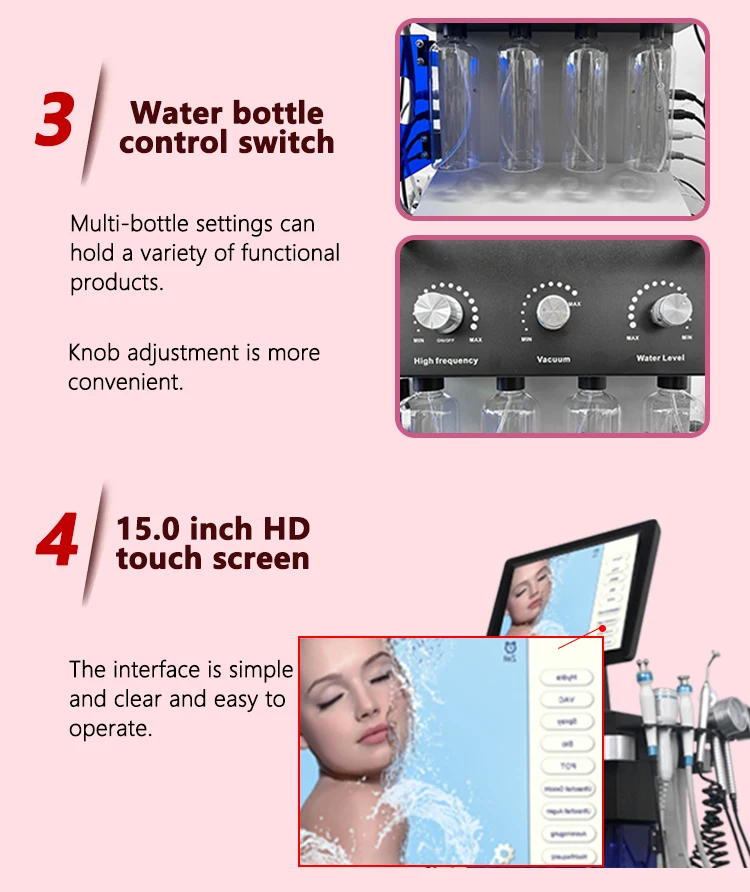 14 In 1 Hydro Microdermabrasion Facial Machine Professional Aqua Peel ...