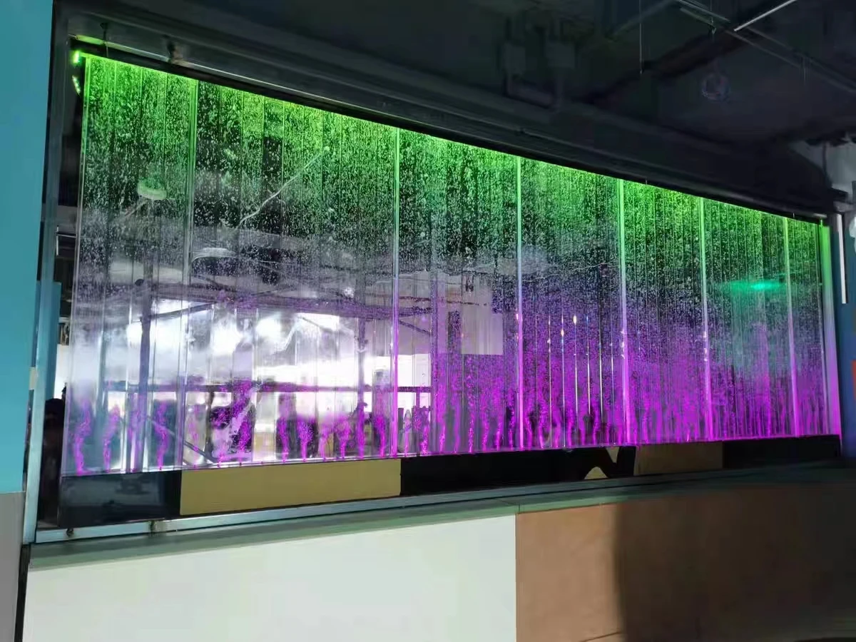 Elegant Modern Design Water Curtain Screen Room Divider Printed Bubble ...