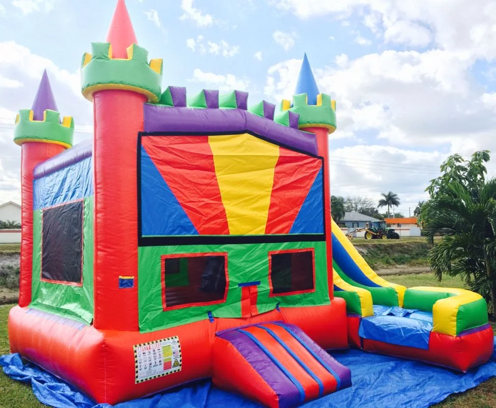 New Design Commercial Bouncy Castle Combo with Slide Bounce Houses ...