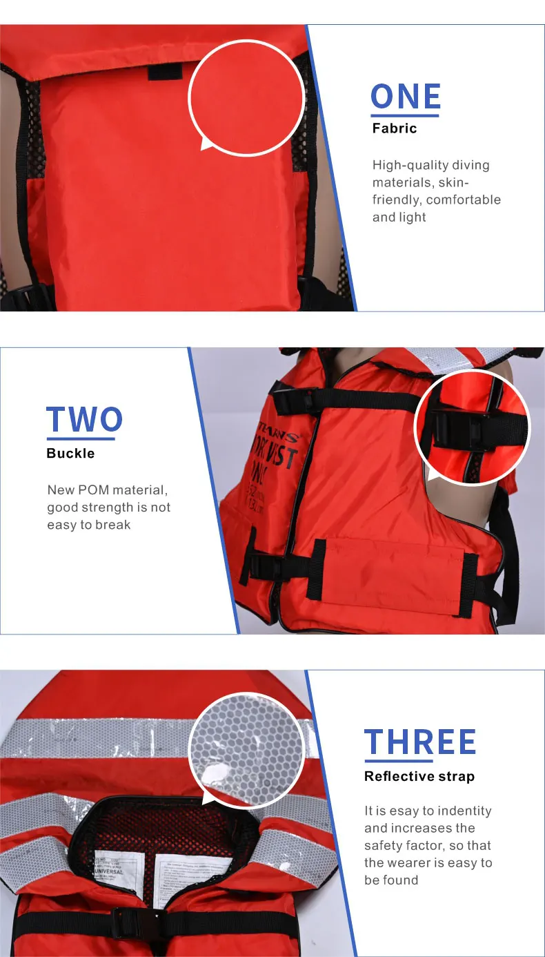 Adult Child Foam Marine Lifejacket Offshore Work Type Ii Pfd Life Vest ...