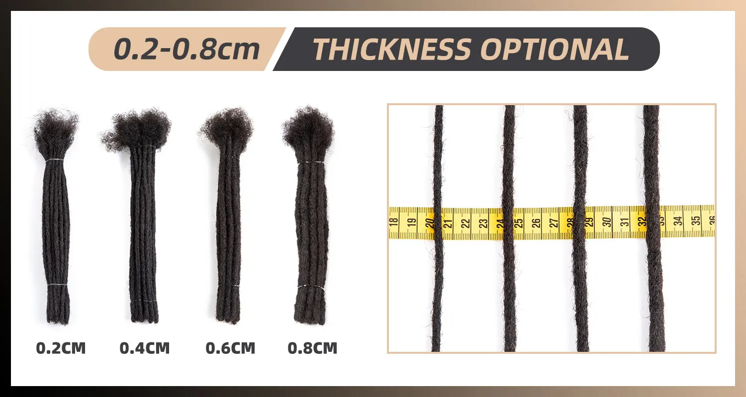 BLT #30 6-18 Inch Curly Tips Interlocked Sisters Locs Hair