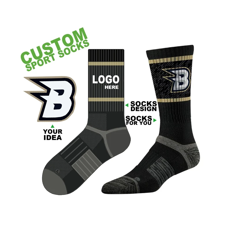 Free Mock-up & Samples for Custom Logo Socks by XUXU